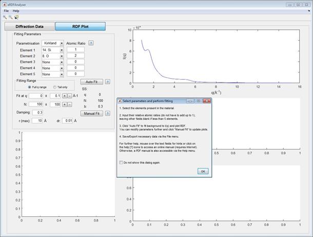 Figure 9: eRDF Analyser ‘RDF Plot’ Panel